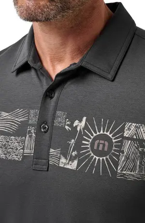 Travis Mathew Tropical Stripe Polo