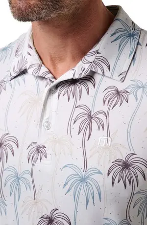 Travis Mathew Featherweight Palms Piqué Polo