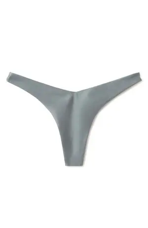 Mango V-cut Tanga Bikini Bottoms - Grey