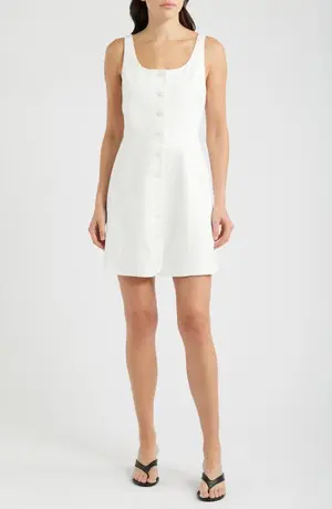 THEORY Theory Sculpted Linen Minidress