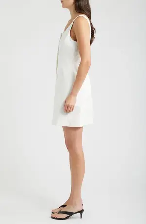 Theory Sculpted Linen Minidress