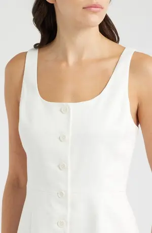 Theory Sculpted Linen Minidress
