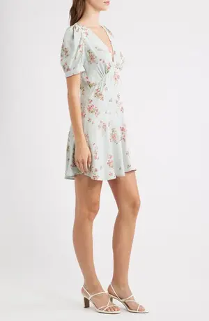 REFORMATION Naira Puff Sleeve Minidress - Dama