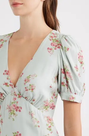 REFORMATION Naira Puff Sleeve Minidress - Dama