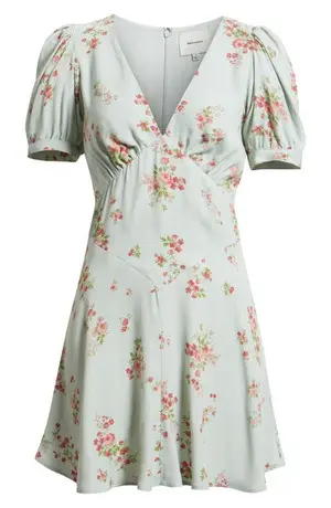 REFORMATION Naira Puff Sleeve Minidress - Dama