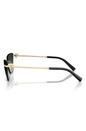 Tiffany & Co. Gradient Butterfly Rimless Sunglasses - Pale Gold/grey Gradient