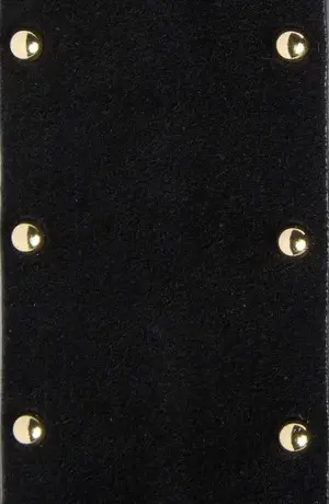 Nordstrom Studded Suede Belt - Black