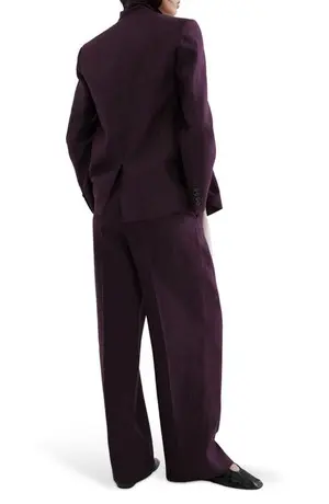 Mango Double Breasted Linen Blazer