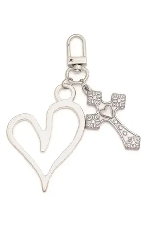 PETIT MOMENTS Lover Keychain - Silver