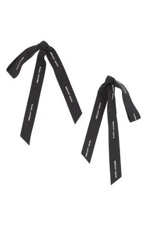 Marc Jacobs Ribbon Bow Drop Earrings