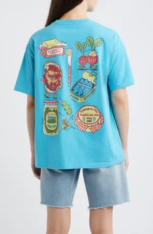 DAMSON MADDER Oversize Organic Cotton Graphic T-shirt