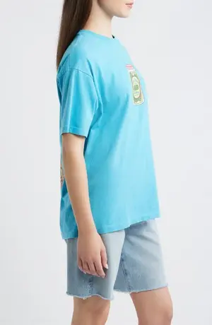 DAMSON MADDER Oversize Organic Cotton Graphic T-shirt
