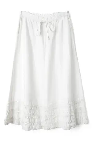 DAMSON MADDER Florintina Ruffle Bloomers Crop Wide Leg Pants