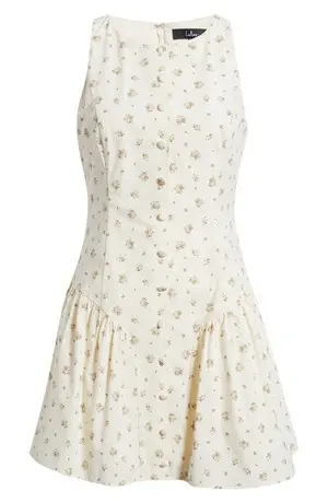Lulus Edie Darted Fit & Flare Mini Dress
