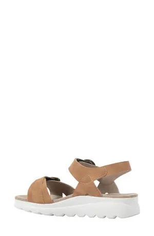 WOLKY Voyage Ankle Strap Sandal - Tan