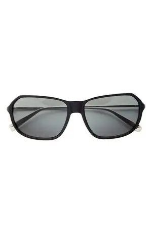 Jacquemus Les Lunettes Pilot Sunglasses - Black/silver/grey