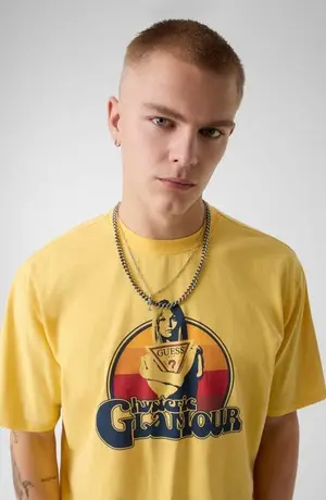 Guess Sunrise Graphic Cotton T-shirt