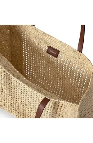 Mulberry Crochet Raffia Tote