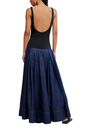 Free People Elio Mixed Media Maxi Dress