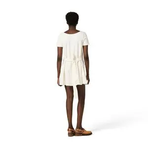 Miu Miu Jersey Mini Dress With Embroidered Logo