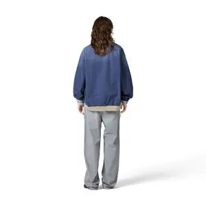 Miu Miu Old Washed Twill Blouson Jacket With Embroidered Logo