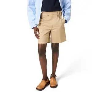 Miu Miu Chino Bermuda Shorts With Embellished Hardware