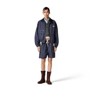 Miu Miu Technical Fabric Drawstring Waist Bermuda Shorts