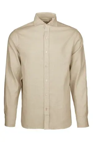 Swims Santorini Stretch Linen & Cotton Button-up Shirt Mist