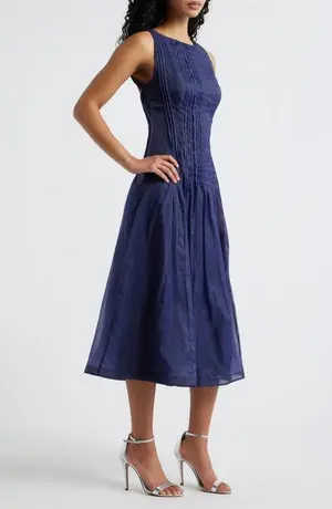Lulus Dani Organza Midi Dress