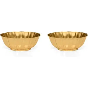 Aerin Mairie Set Of Two Small Bowls - Brass