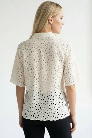 EXQUISE Monroe Embroidered Shirt
