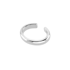 LUCY QUARTERMAINE Lucy Quartermaine Large Plain Sterling Silver Ear Cuff Sterling Silver
