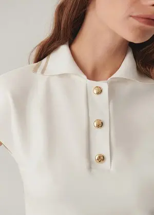 EXQUISE Minimalist Crystal Pocket Tee
