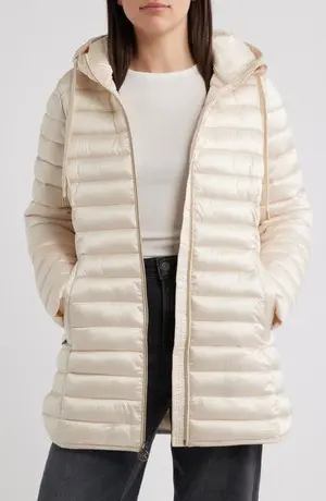 Michael Kors Packable Quilted Hooded Jacket - Dune