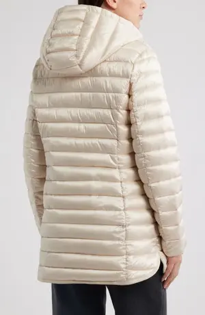 Michael Kors Packable Quilted Hooded Jacket - Dune