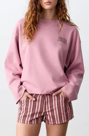 Mango Oversized Graphic Sweatshirt