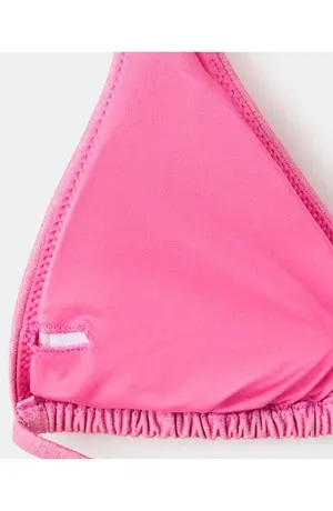 Mango Metallic Knotted Triangle Bikini