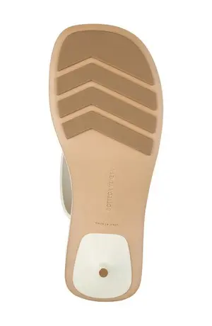 Bottega Veneta Bassam Kitten Heel Thong Sandals - Alabaster