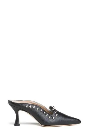 BEAUTIISOLES BY ROBYN SHREIBER Georgia Pointed Toe Mule With Stud Embellishments - Black