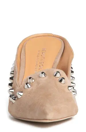 BEAUTIISOLES BY ROBYN SHREIBER Georgia Pointed Toe Mule With Stud Embellishments - Camel