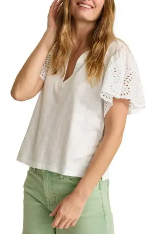 Tommy Bahama Gem Coast Eyelet Top - White