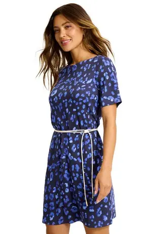 Tommy Bahama Darcy Lush Leopard Print Stretch Ponte Dress