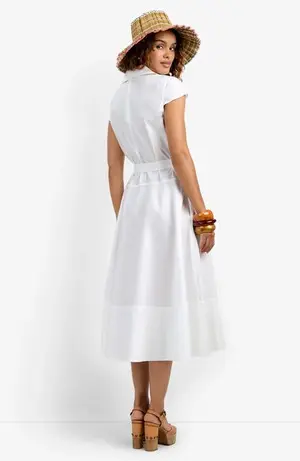 Trina Turk Delfina Midi Dress - White