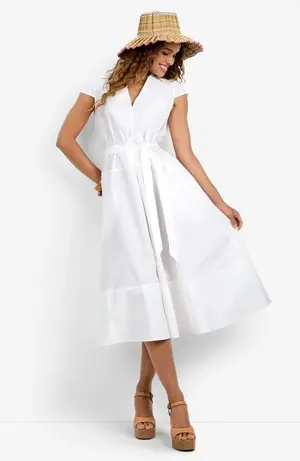 Trina Turk Delfina Midi Dress - White