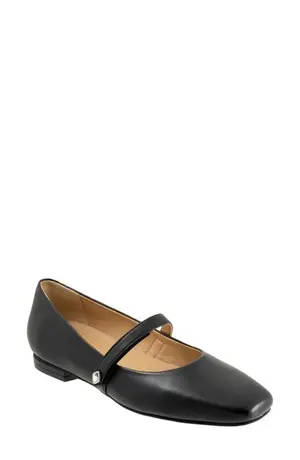 Trotters Hazel Mary Jane Flatmultiple Widths Available - Black