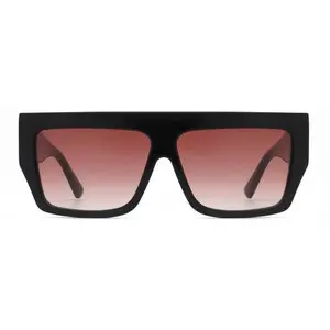 12PM STUDIOS Nyc Square Sunglasses - Black/red