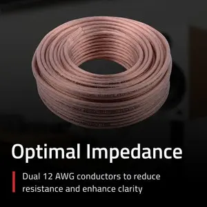 FLUANCE 50 Ft. 12 Awg Oxygen-free Copper Speaker Wire