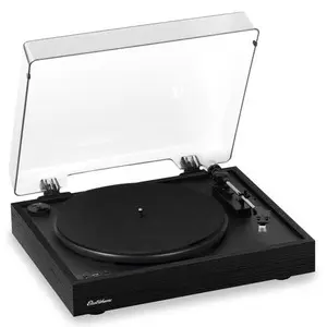 ELECTROHOME Vinyl Record Player, Belt-drive Turntable, Bluetooth - Black
