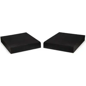 FLUANCE High Density Foam Isolation Pads For Bookshelf Speakers - Black