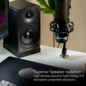 FLUANCE High Density Foam Isolation Pads For Bookshelf Speakers